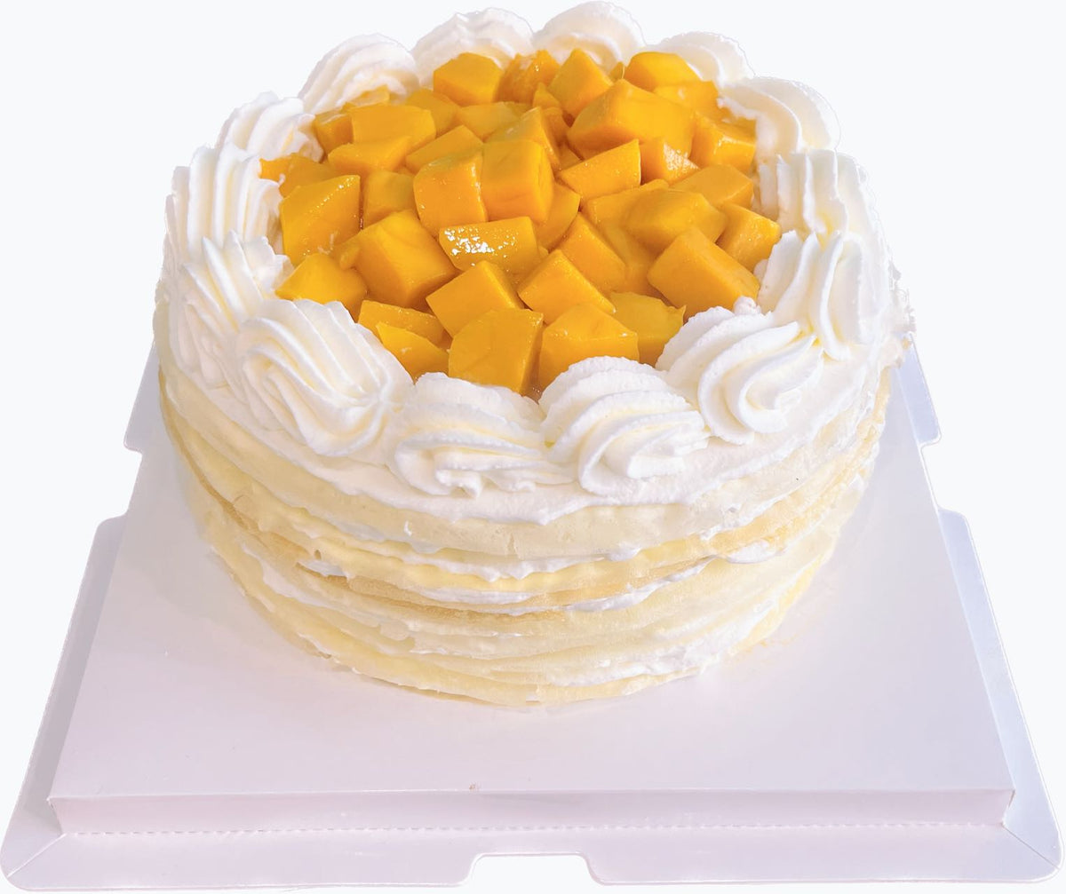 Fresh Mango Mille Crêpes Cake – Angelscake